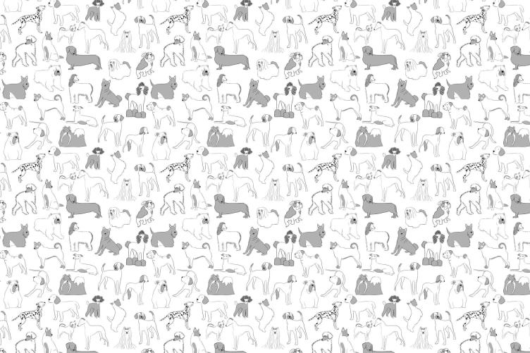 Dog Pattern Wallpaper