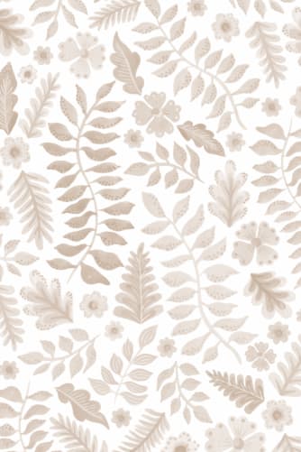 beige leaf wallpaper