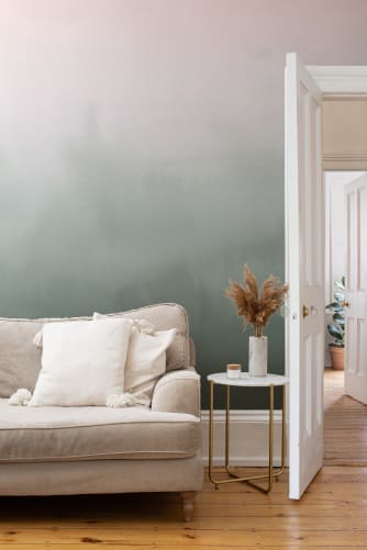 ombre wall mural