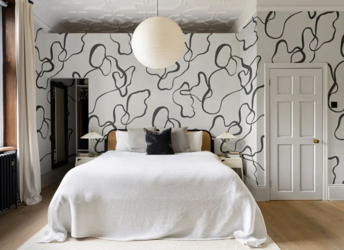 grey scribble wallpaper