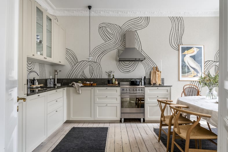 Stripes, Graphite - Wallpaper | Rebel Walls