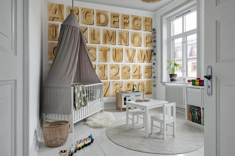 Block Letters - Wallpaper | Rebel Walls