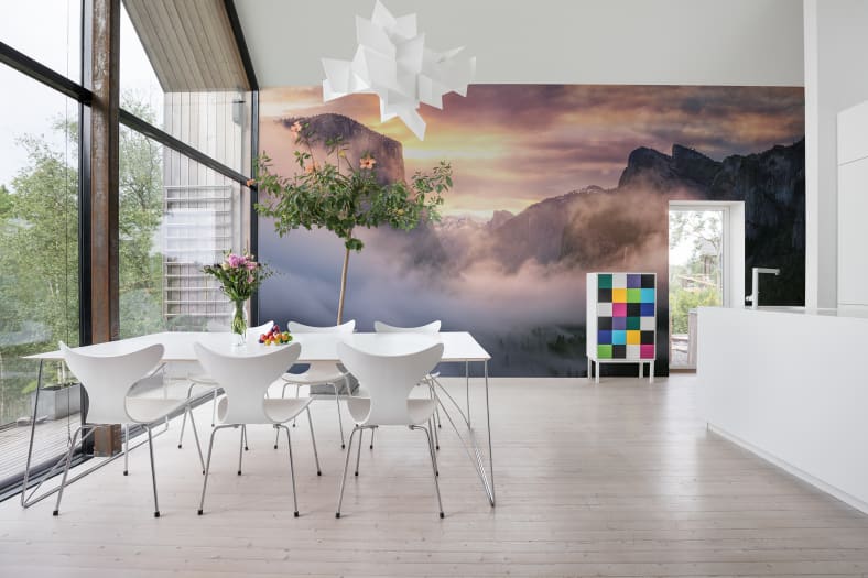 Sunset Mountains - Wallpaper | Rebel Walls