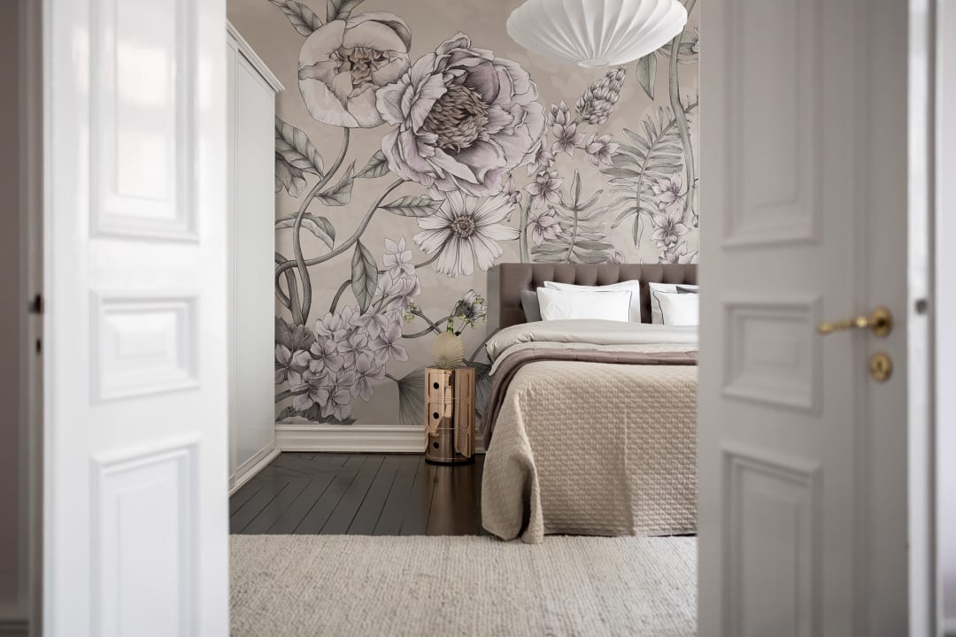 Spring Flower, Sand - Wallpaper | Rebel Walls