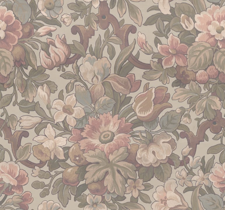 Vintage Garden Pastel - Wallpaper | Rebel Walls