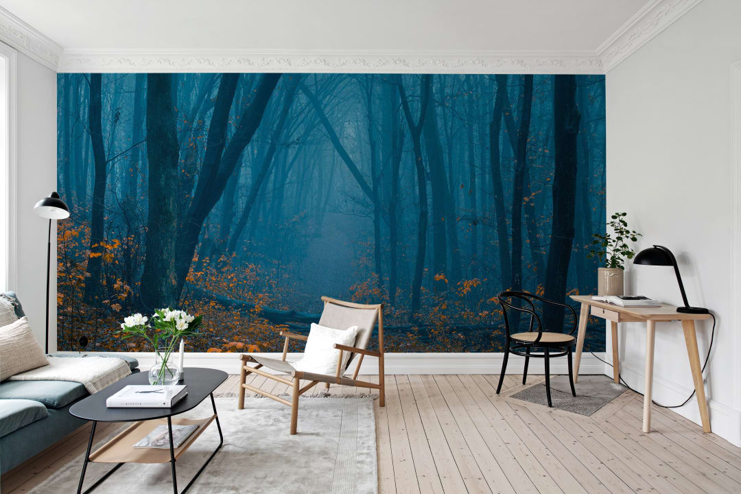 Hazy Forest - Wallpaper | Rebel Walls