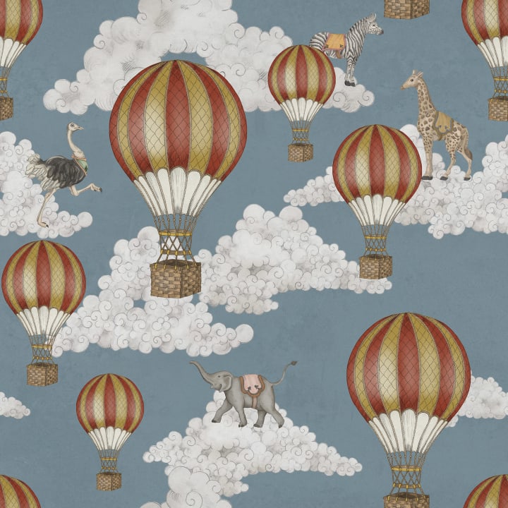 Dreamscape Baby Blue - Wallpaper | Rebel Walls