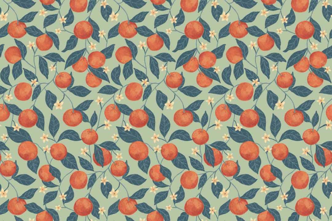cute fruit pattern wallpaper