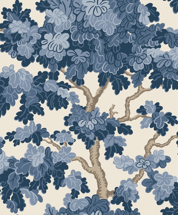 trees wallpaper blue