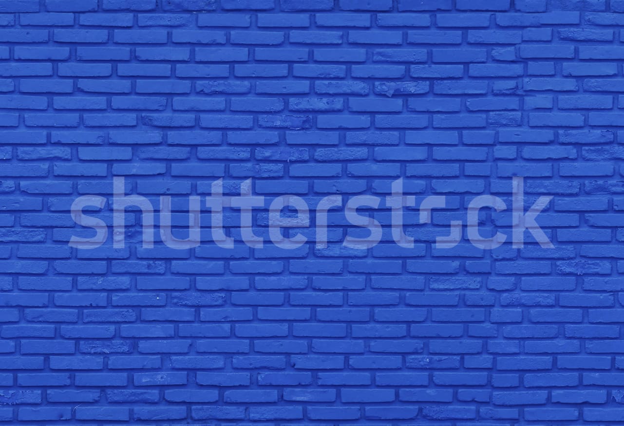 Wall Of Bricks Cobalt - Behang | Rebel Walls