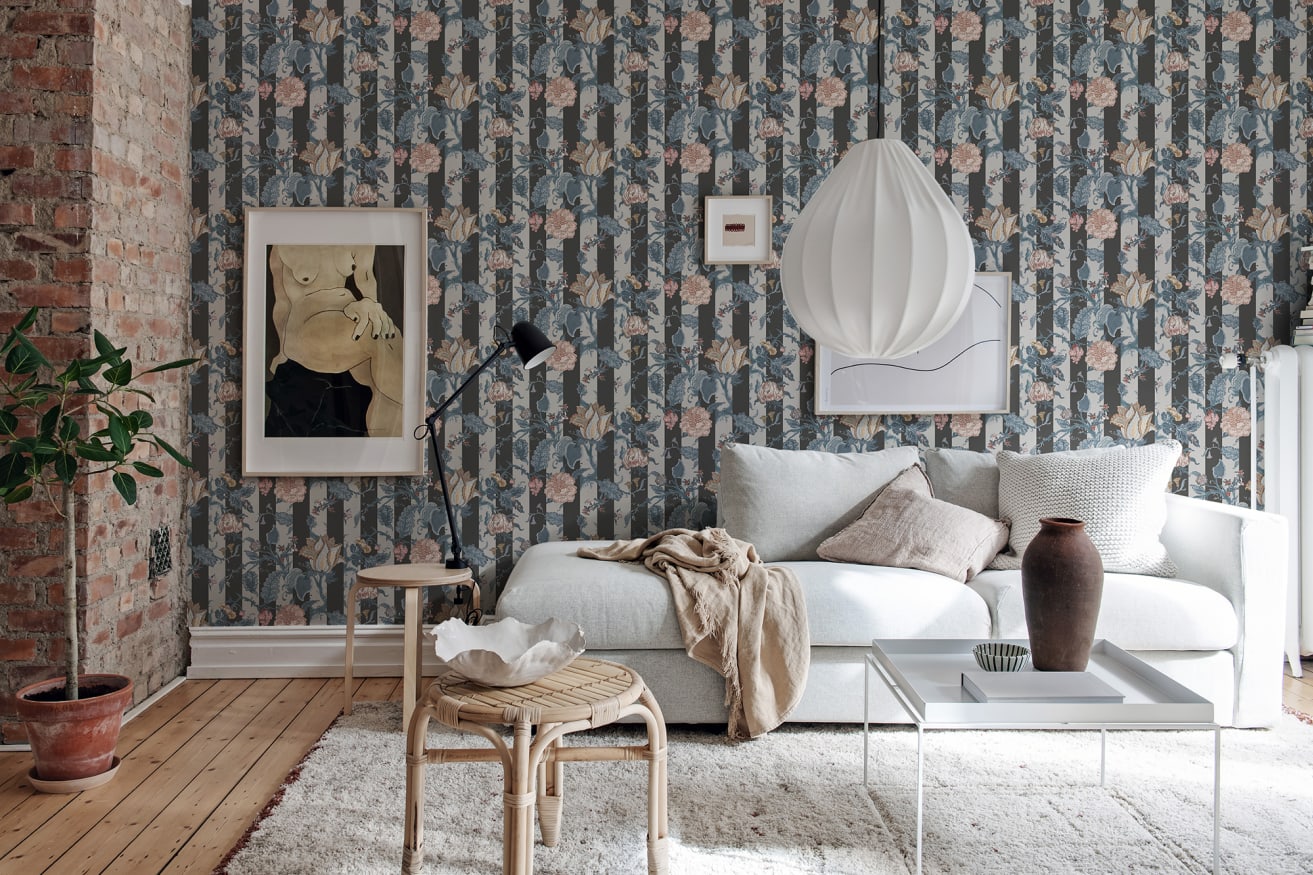 Soho, Slate - Wallpaper | Rebel Walls
