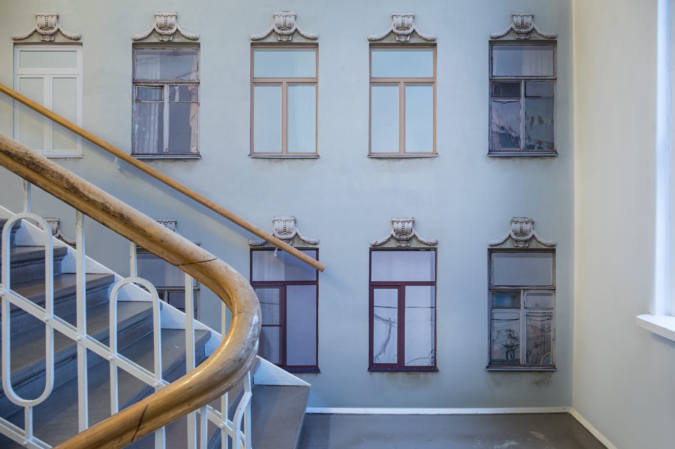 Window Row - Wallpaper | Rebel Walls