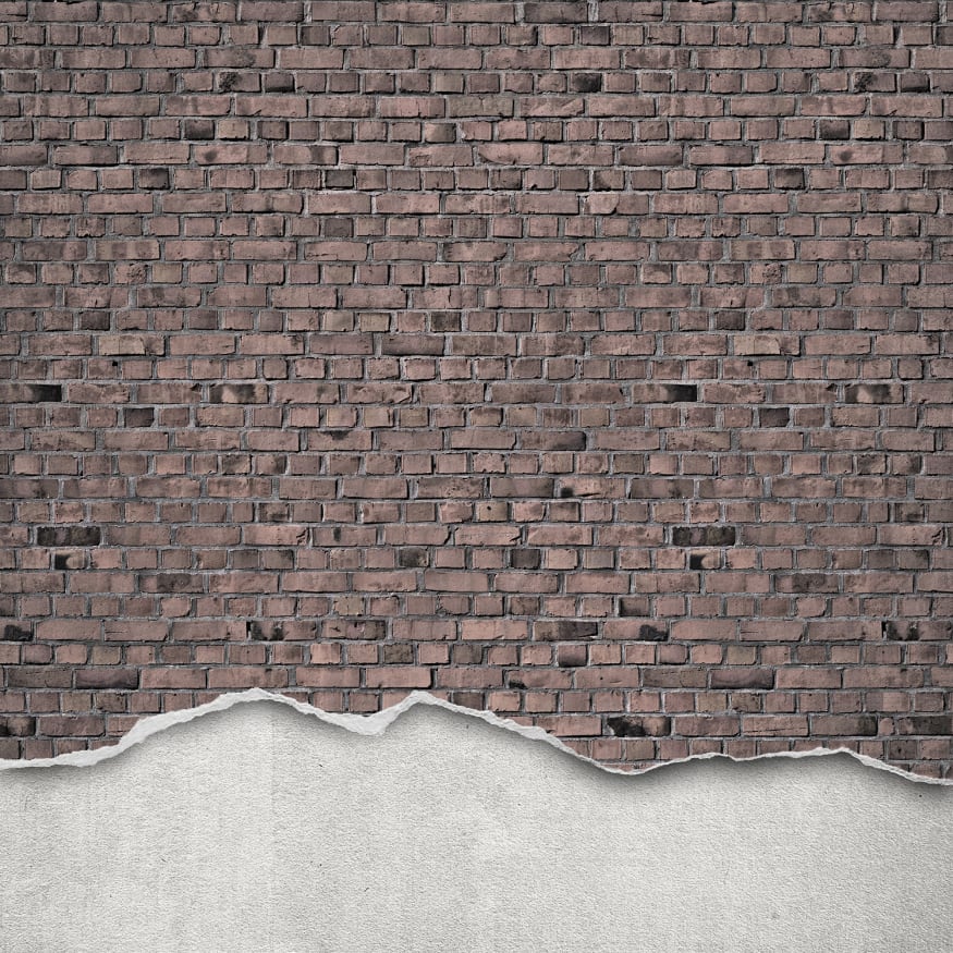 Well-Worn Brick Wall, Old Style - Wallpaper | Rebel Walls
