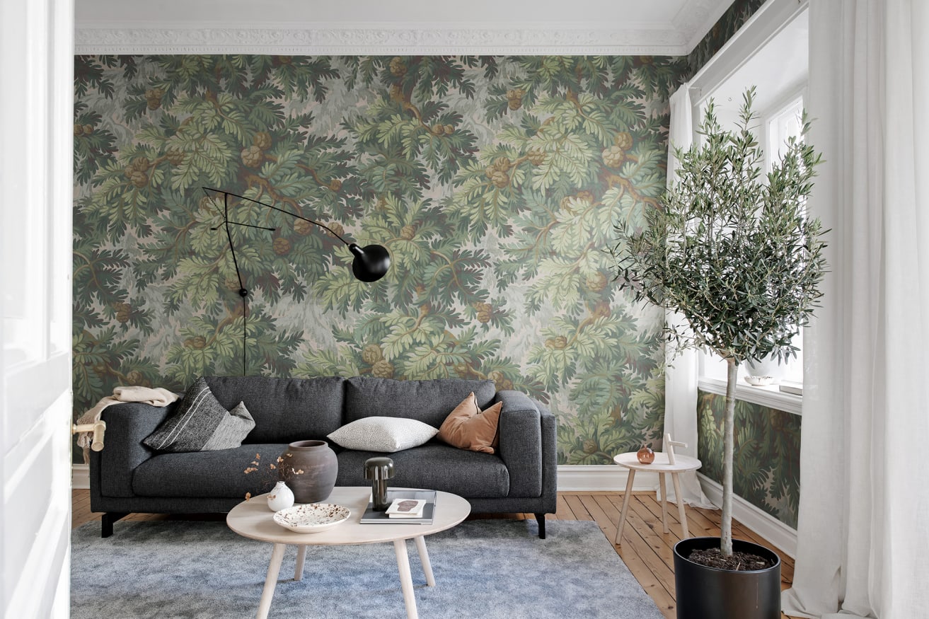 Spruce Forest Green - Wallpaper | Rebel Walls