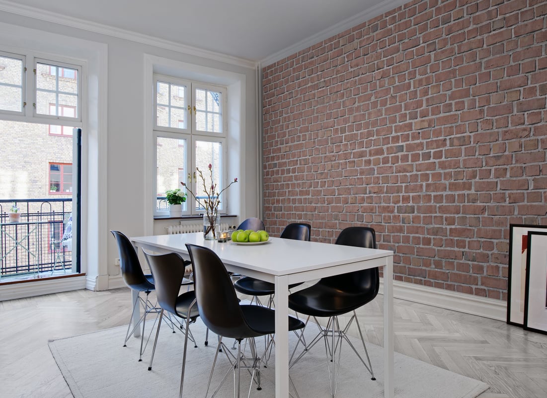red brick wall design