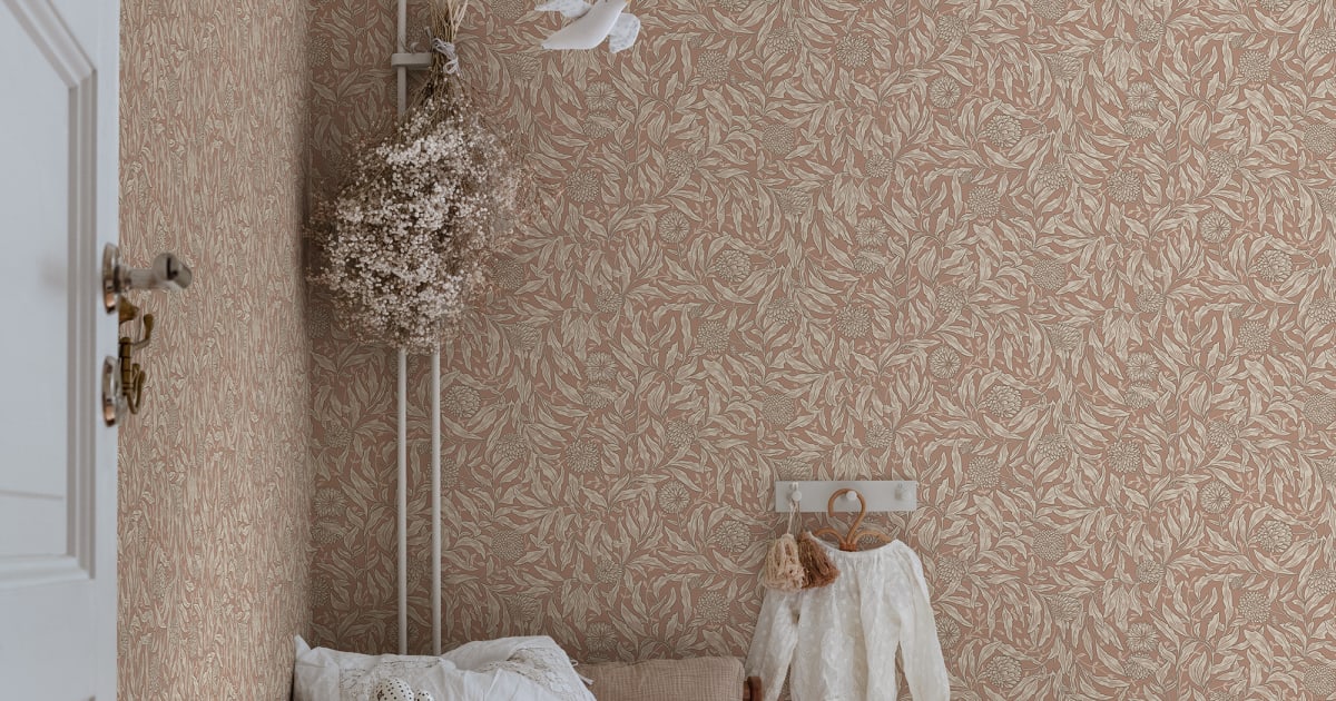 Olof Terracotta - Sandberg Wallpaper