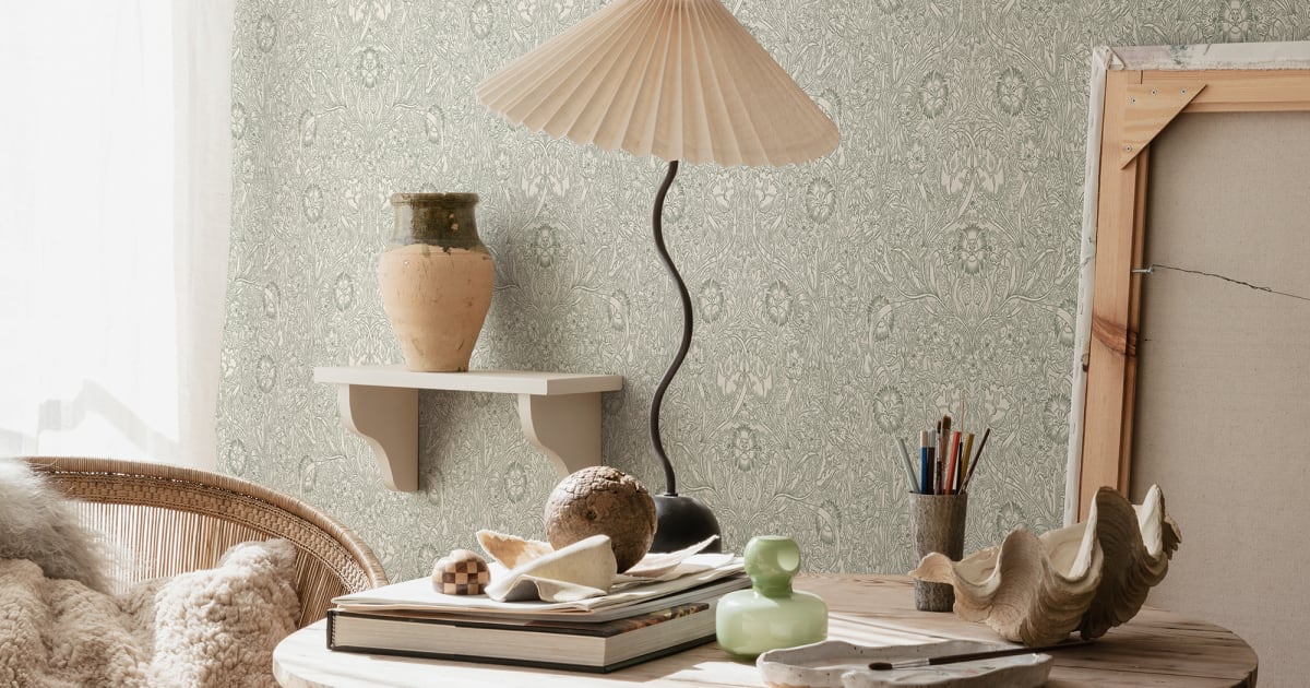 Caroline Moss Green - Sandberg Wallpaper