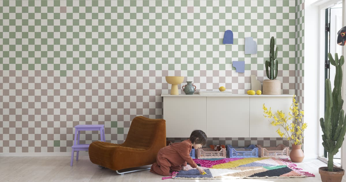 Pixels Green & Pink - Rebel Walls