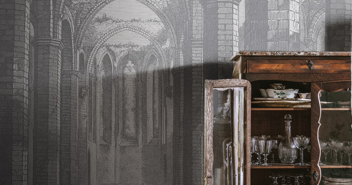 Gothic Arches Grey - Rebel Walls