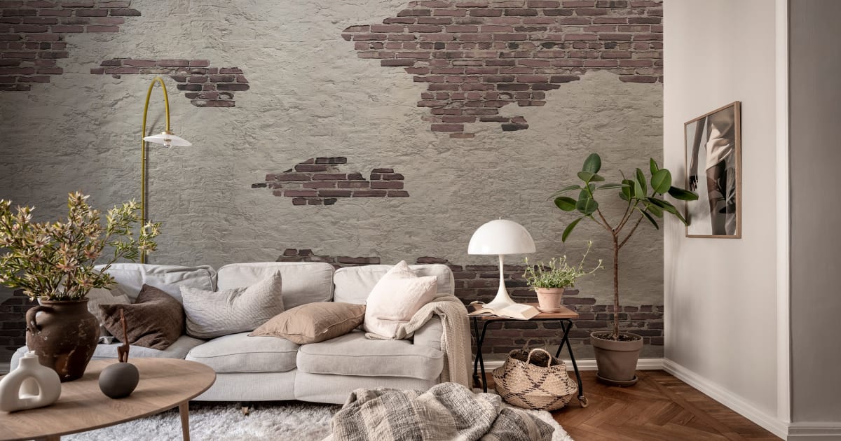 Ivory Bricks, Plaster - Rebel Walls