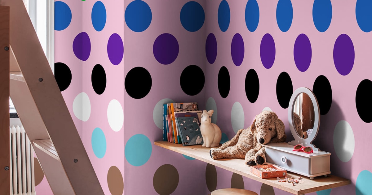 Big Dots, Happy Pink - Rebel Walls