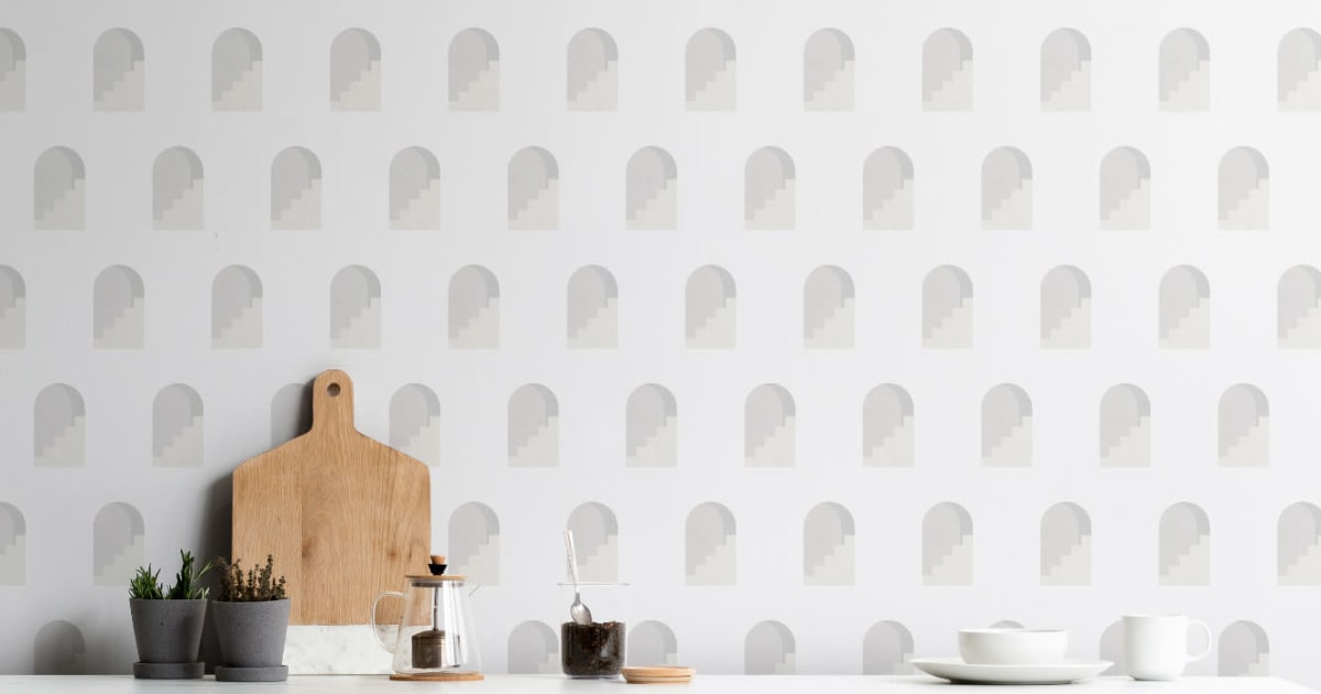 Gray Archway Pattern Architectural Design Pattern Wallpaper - Hovia
