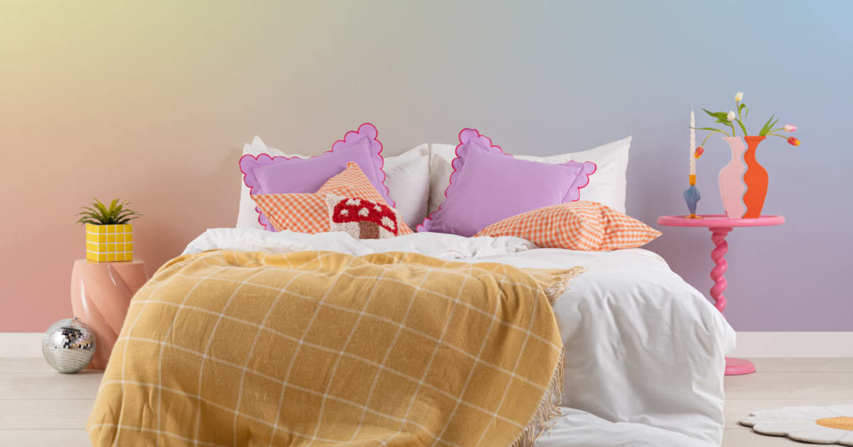 Abstract Rainbow Mural Wallpaper - Hovia