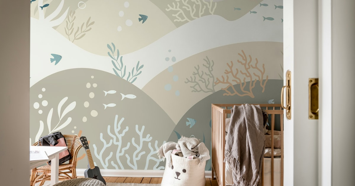 Sea Hills, Sand Beige - Rebel Walls