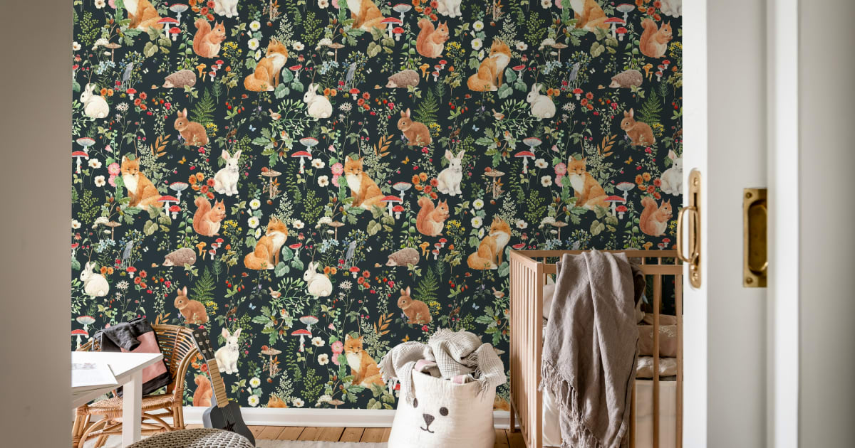 Fabled Forest, Noir Wallpaper | Rebel Walls - Rebel Walls