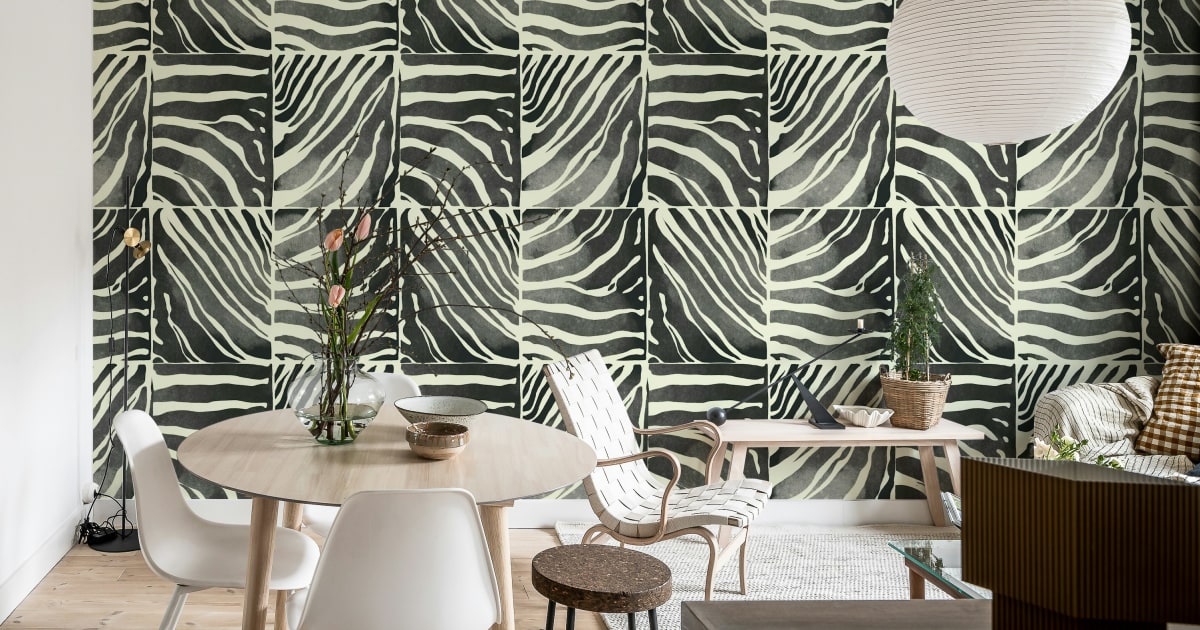 Savanna Stripe, Black & White | Extraordinary Wallpaper By Rebel Walls ...