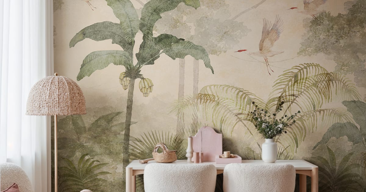 Exotic Eden, Day, Wallpaper | Rebel Walls - Rebel Walls