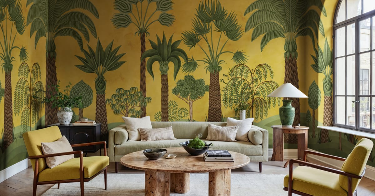 Botanical Bliss, Yellow Wallpaper | Rebel Walls - Rebel Walls