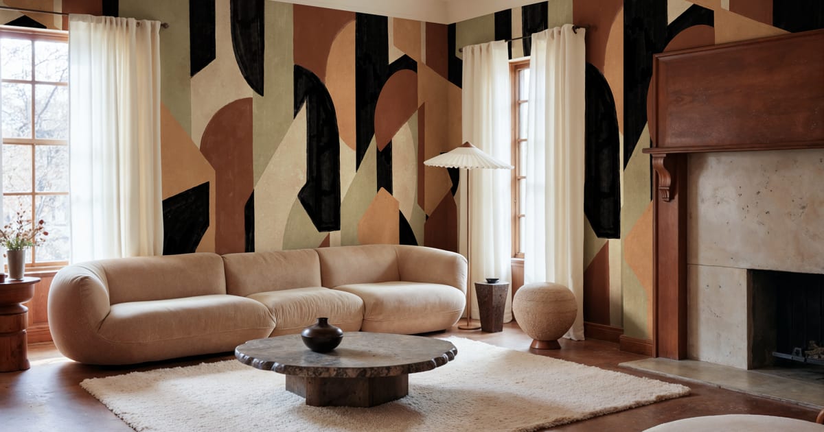 Modern Forms, Black Wallpaper | Rebel Walls - Rebel Walls