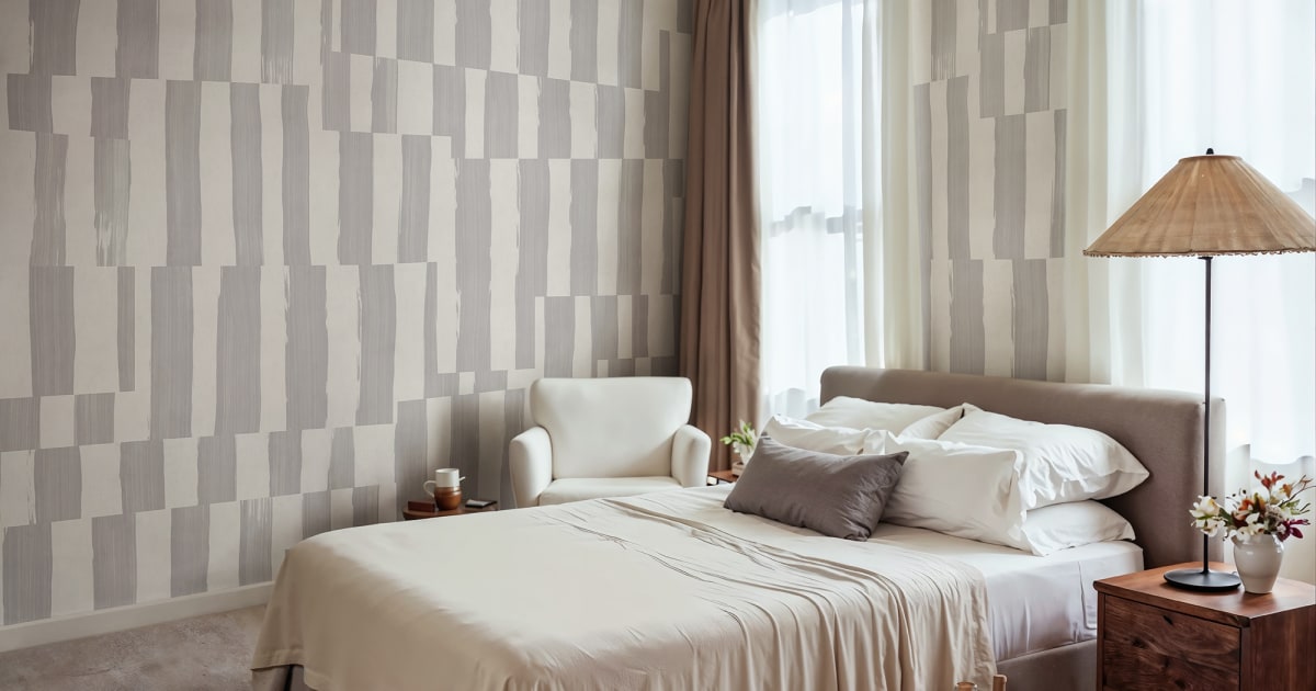 Broken Stripes, Gray Wallpaper | Rebel Walls - Rebel Walls