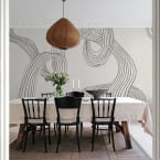 Stripes, Graphite - Wallpaper | Rebel Walls