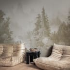 Mountain Horizon, Beige - Wallpaper | Rebel Walls