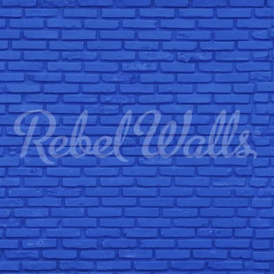 Wall Of Bricks Cobalt - Rebel Walls