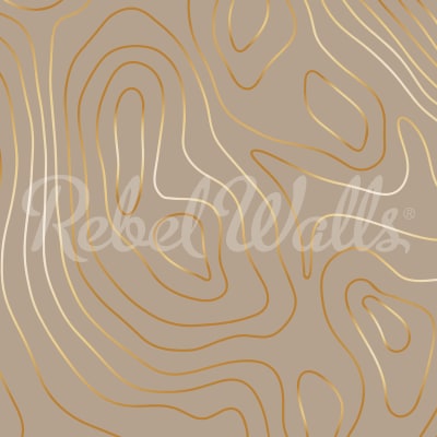 Topographic, Beige - Rebel Walls