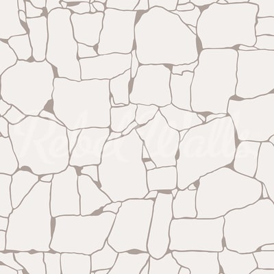 Rustic Grid, Warm White Wallpaper | Rebel Walls - Rebel Walls