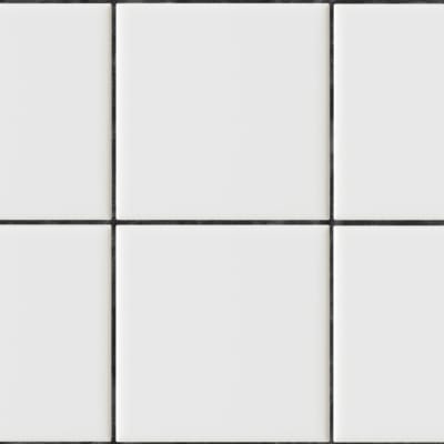 Square Tiles, Clean White - Rebel Walls