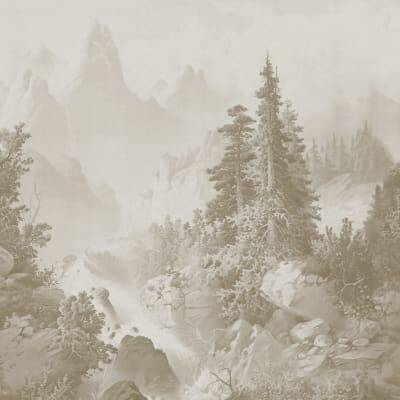 Mountain Horizon, Beige - Rebel Walls