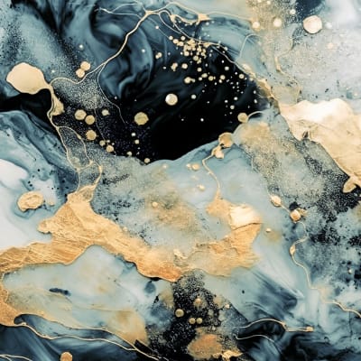 Marble Stream, Blue - Rebel Walls