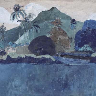 Tahitian Landscape, Blue - Rebel Walls