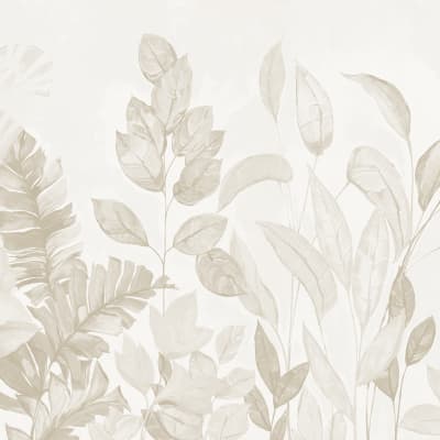 Happy Plants, Beige Wallpaper | Rebel Walls - Rebel Walls