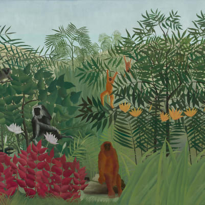 Tropical Forest With Monkeys By Rousseau - Rebel Walls