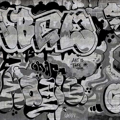 Graffiti Background Black And White