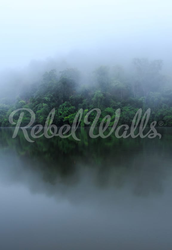 Hazy Lake - Wallpaper | Rebel Walls