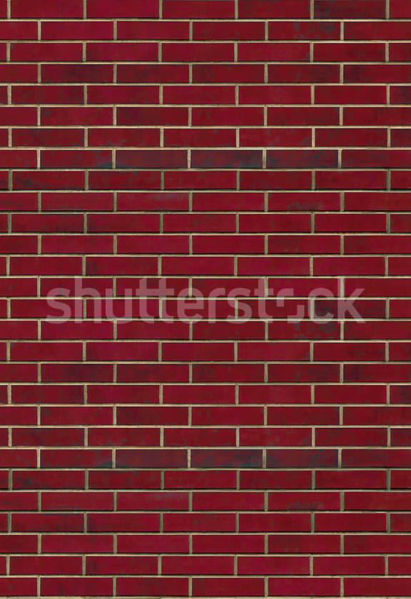 Wall Of Tiles Ruby Red - Wallpaper | Rebel Walls