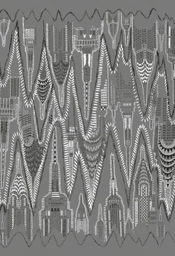 Manhattan, Graphite - Wallpaper | Rebel Walls Manhattan, Graphite - Wallpaper | Rebel Walls