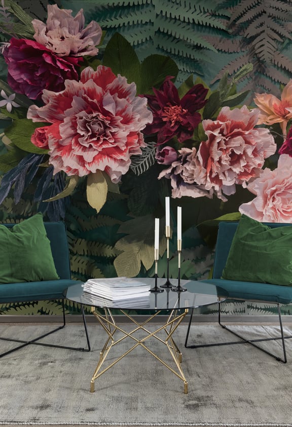 Unfading Flowers, Colossal - Wallpaper | Rebel Walls